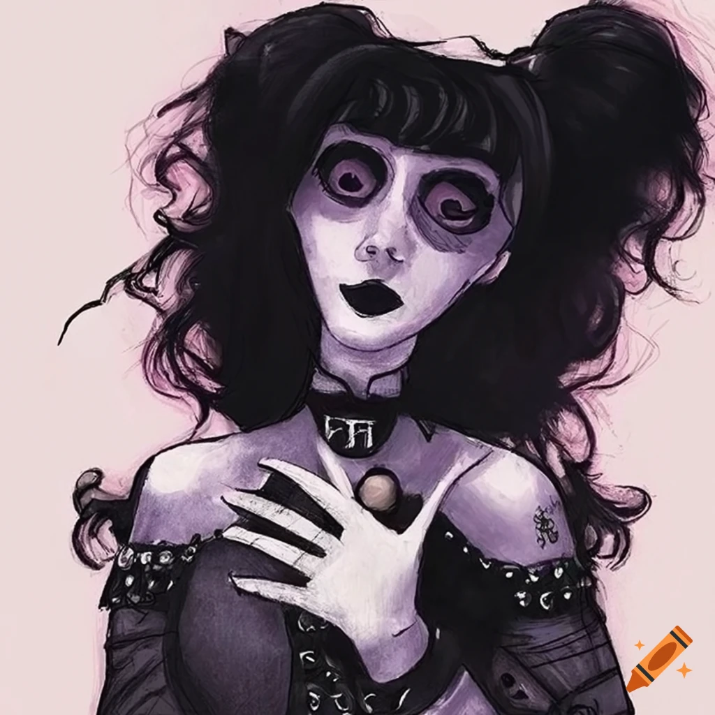 Fan art of emily the strange as a goth plush by jerzy tchorzewski on ...
