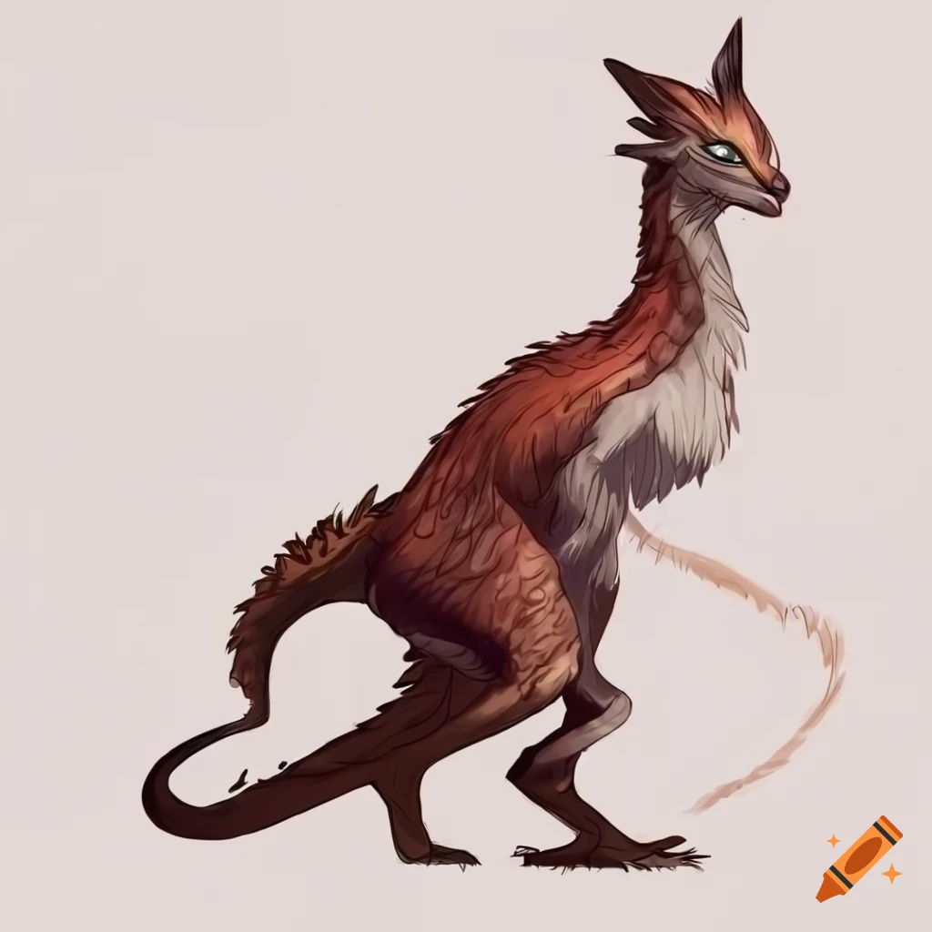 Elegant mythical quadrupedal creature with warm and kind expression on Craiyon