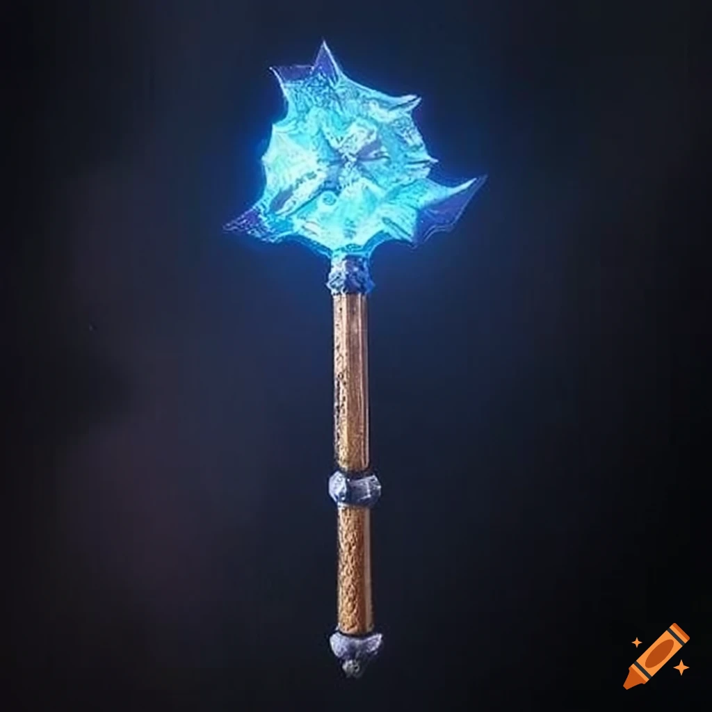 Medieval magic mace weapon on Craiyon
