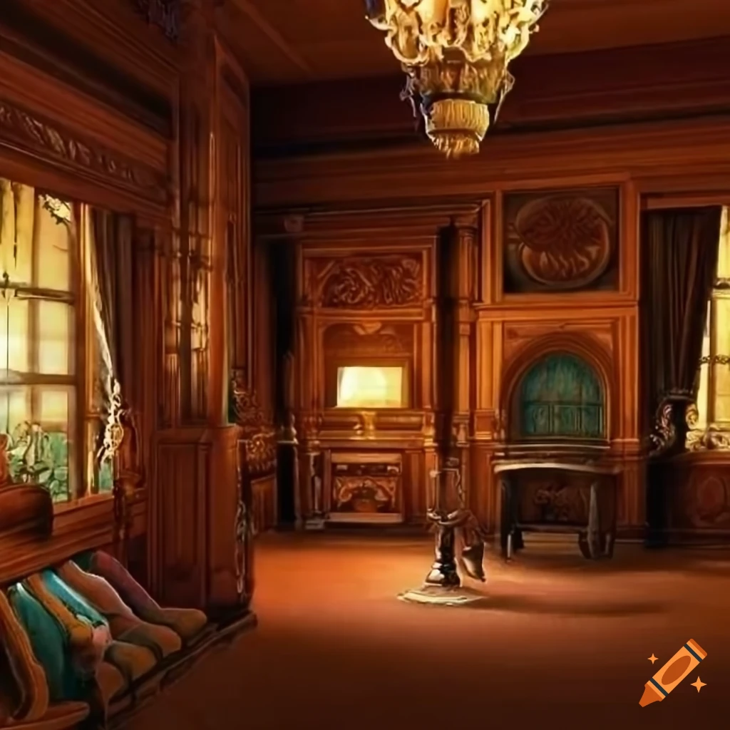 Antique victorian mansion interior ideal for rpgs on Craiyon