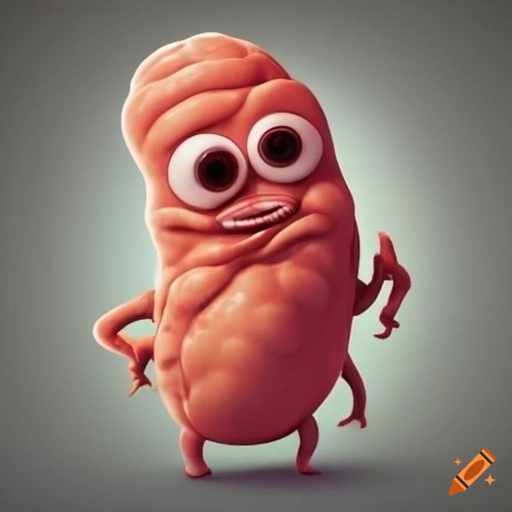 Pixar-style cartoon campylobacter on Craiyon