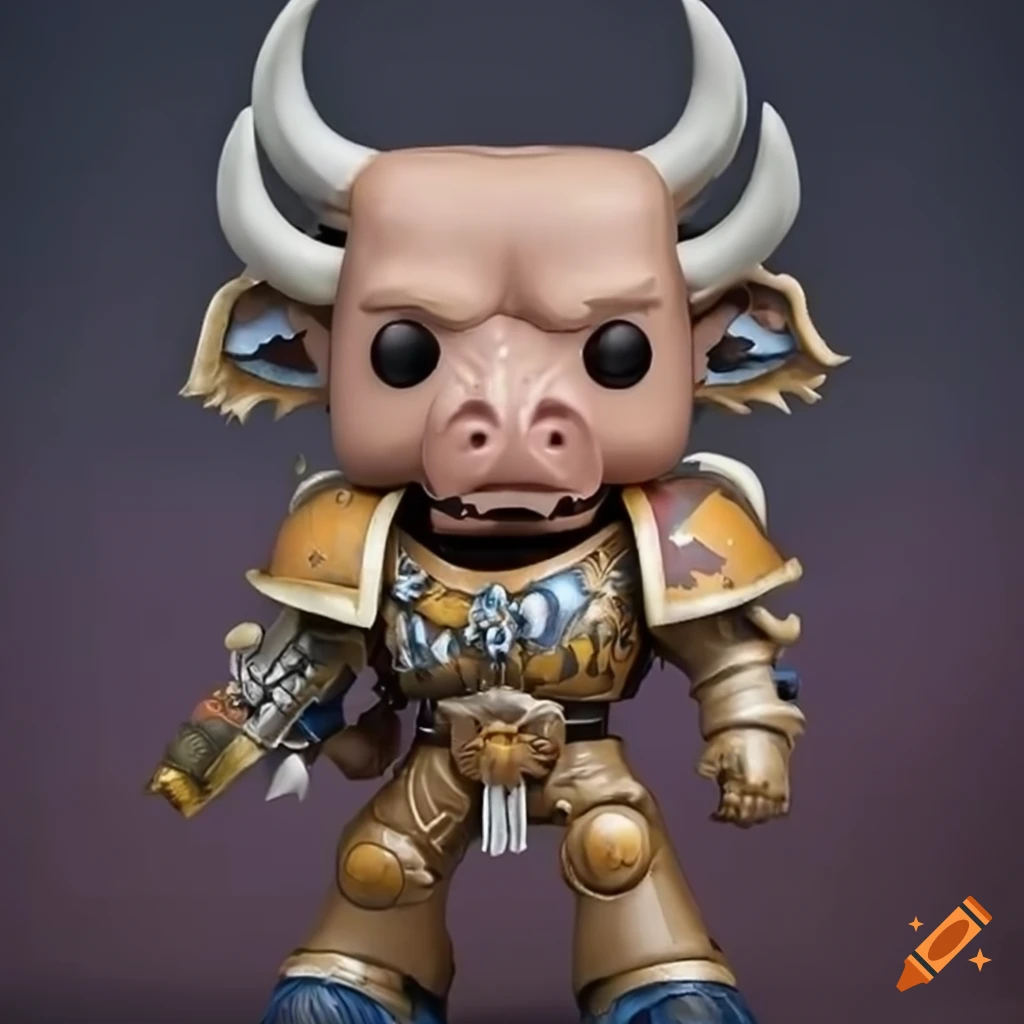 Funko pop figurines of primarch cows on Craiyon