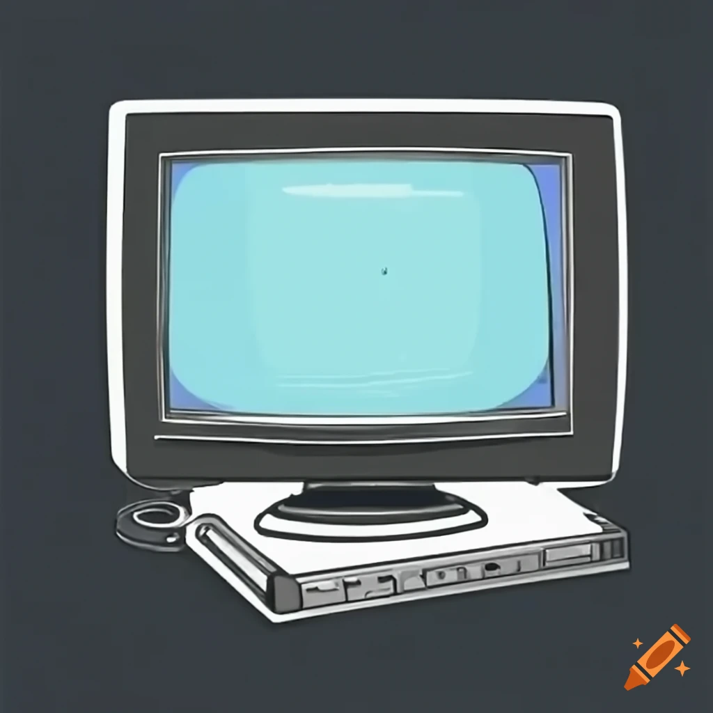 Intense coding session on a retro crt monitor on Craiyon