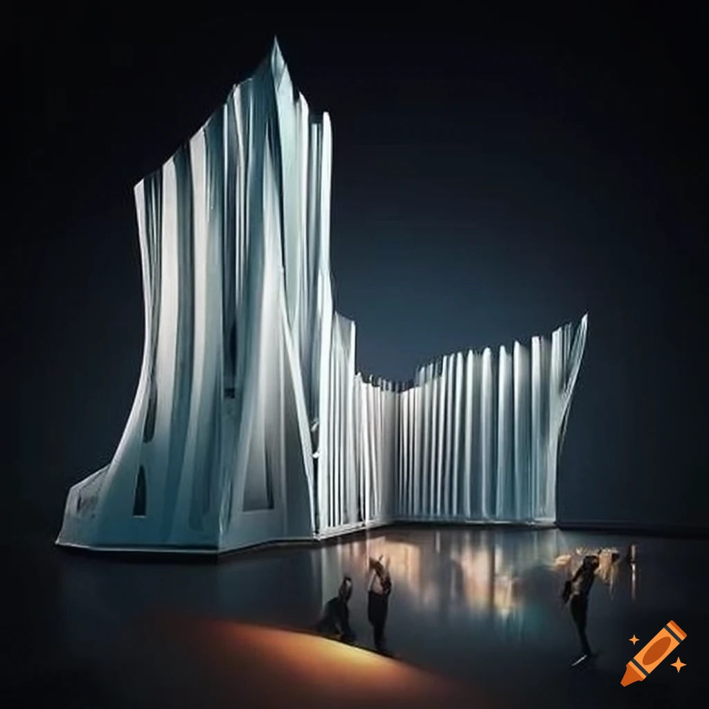 Architecture form strong connections on Craiyon