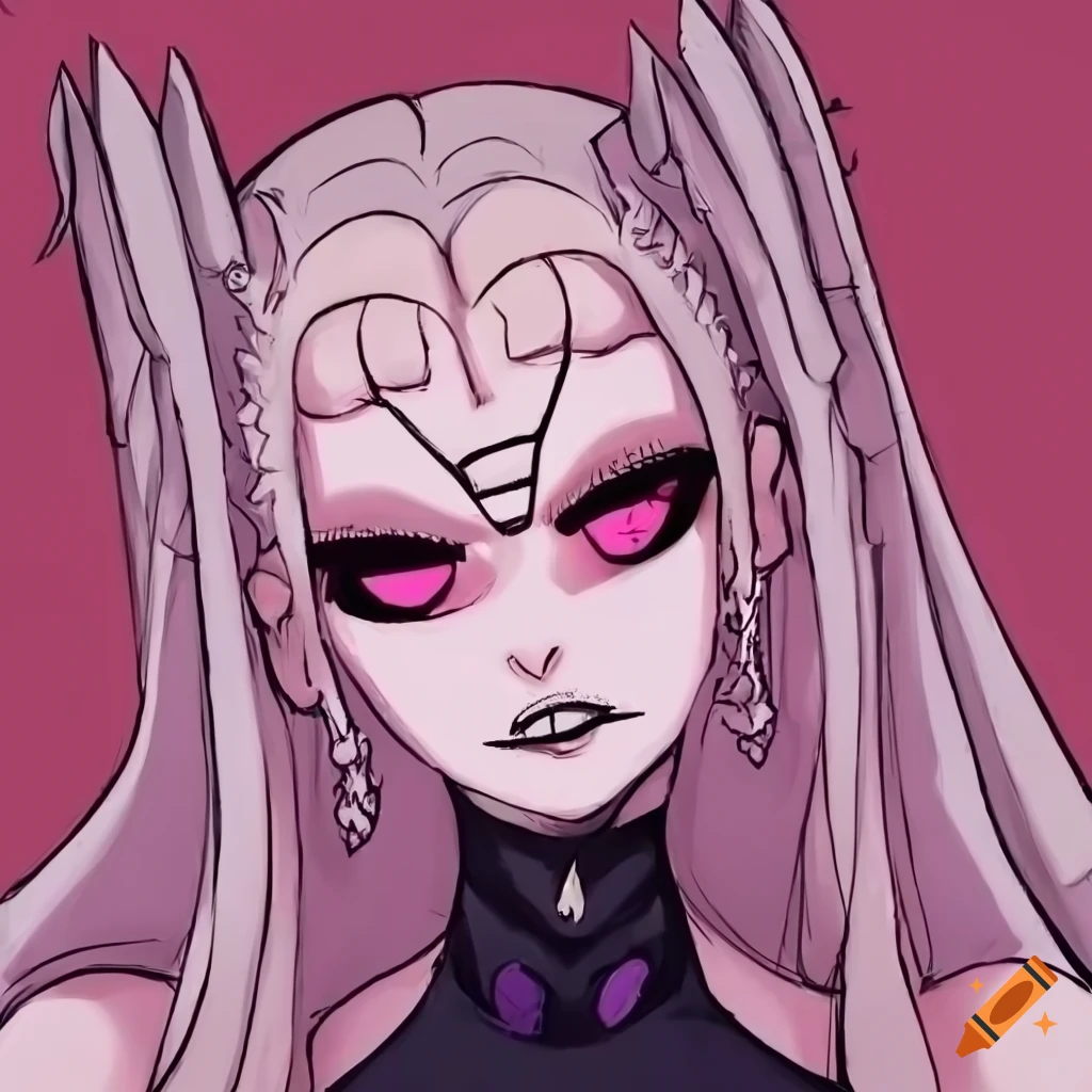 Goth trans gargoyle character inspired by various art styles on Craiyon