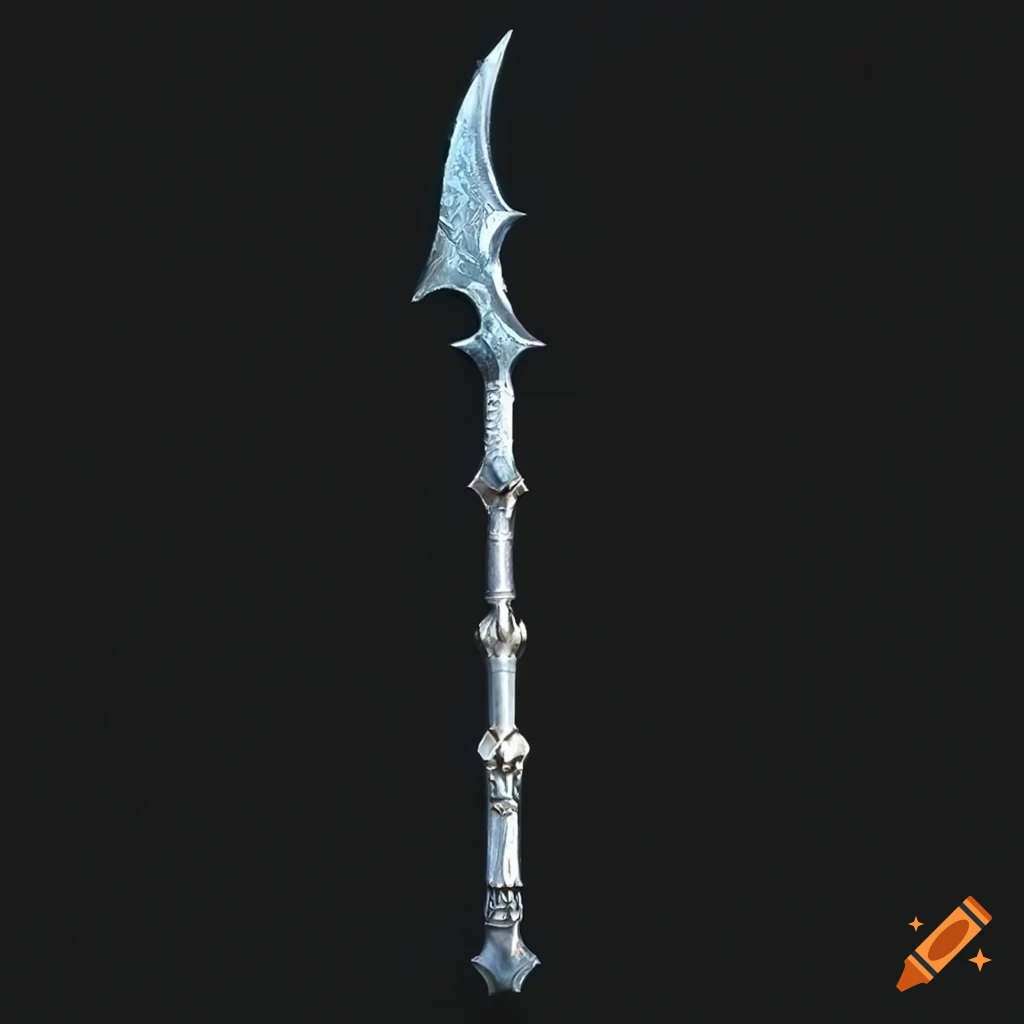 Fantasy halberd weapon on Craiyon