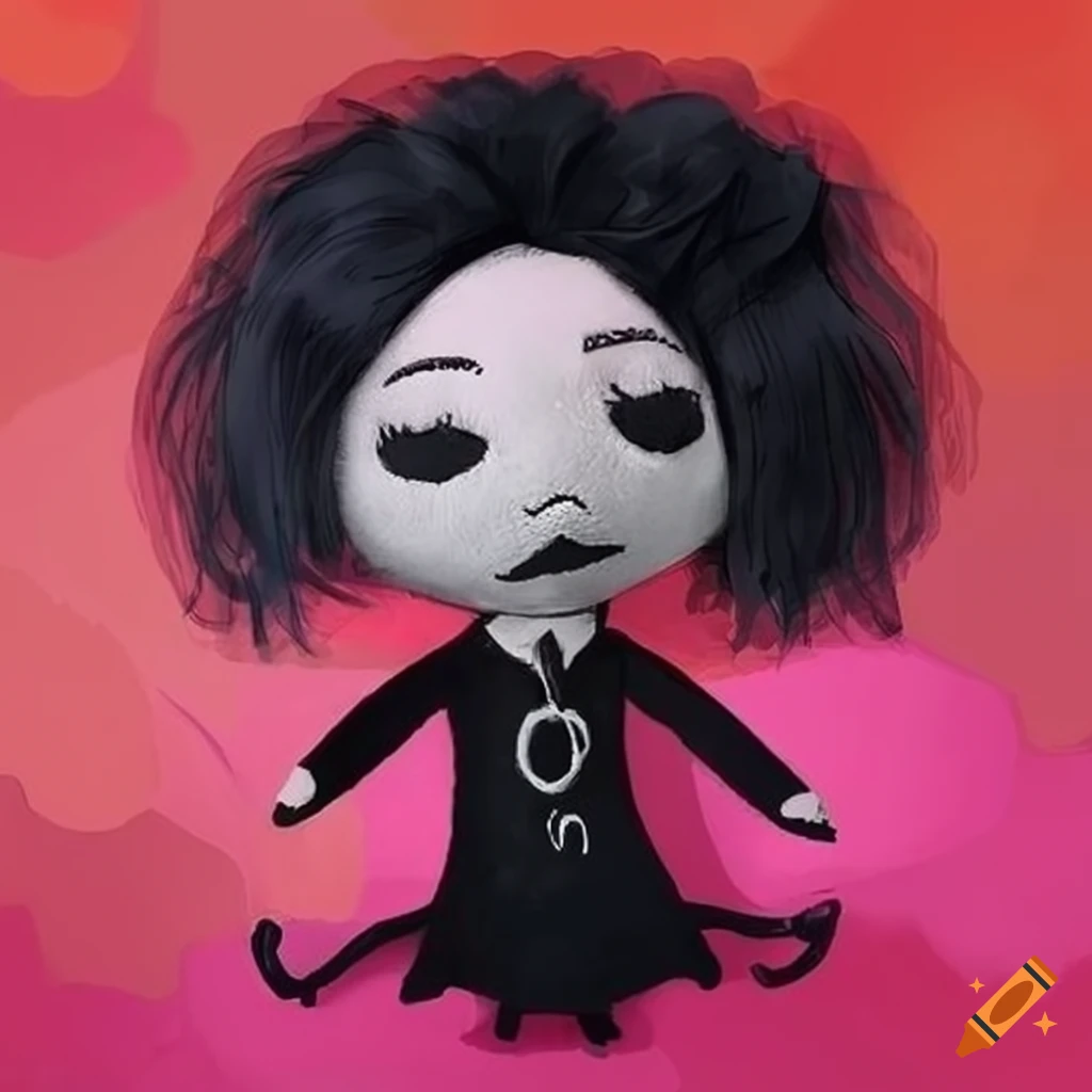 Fan art of Emily the Strange as a goth plush by Jerzy Tchorzewski on ...