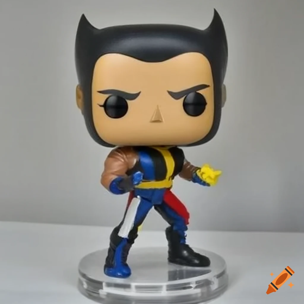 Limited edition Wolverine Funko pop figure with dramatic lighting on ...