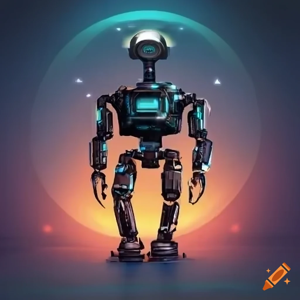 Futuristic logo design for robotriki films on Craiyon