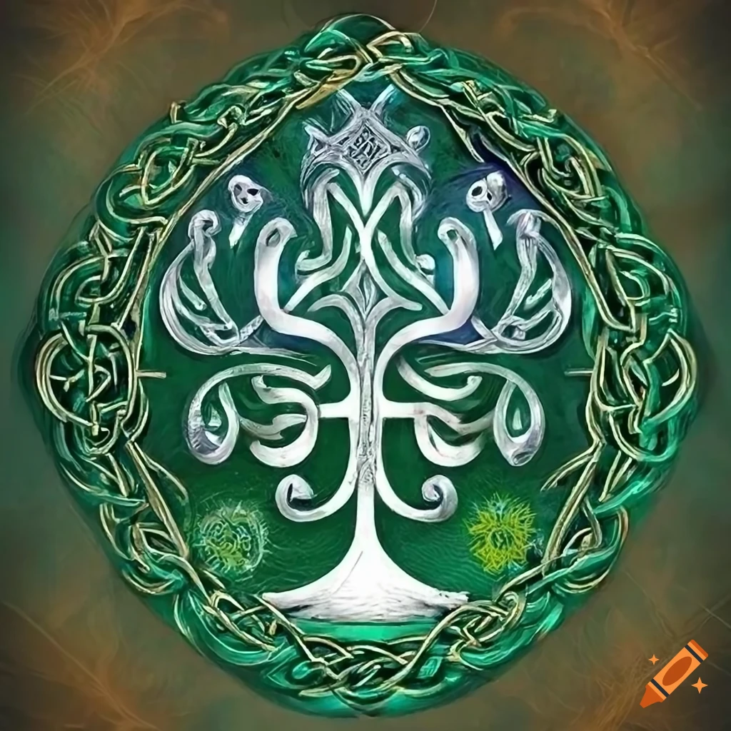 Celtic tree of life blended with tree of gondor from lord of the rings ...