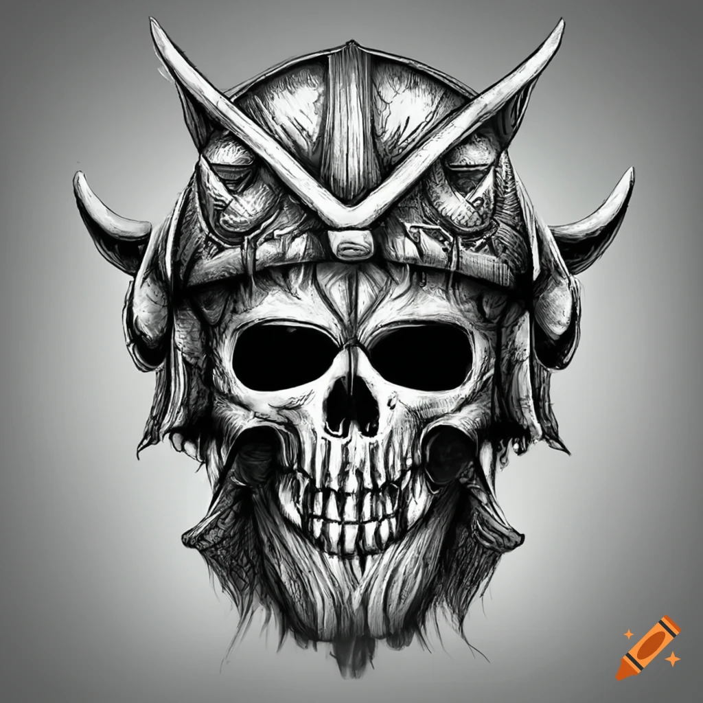 Viking skull on Craiyon