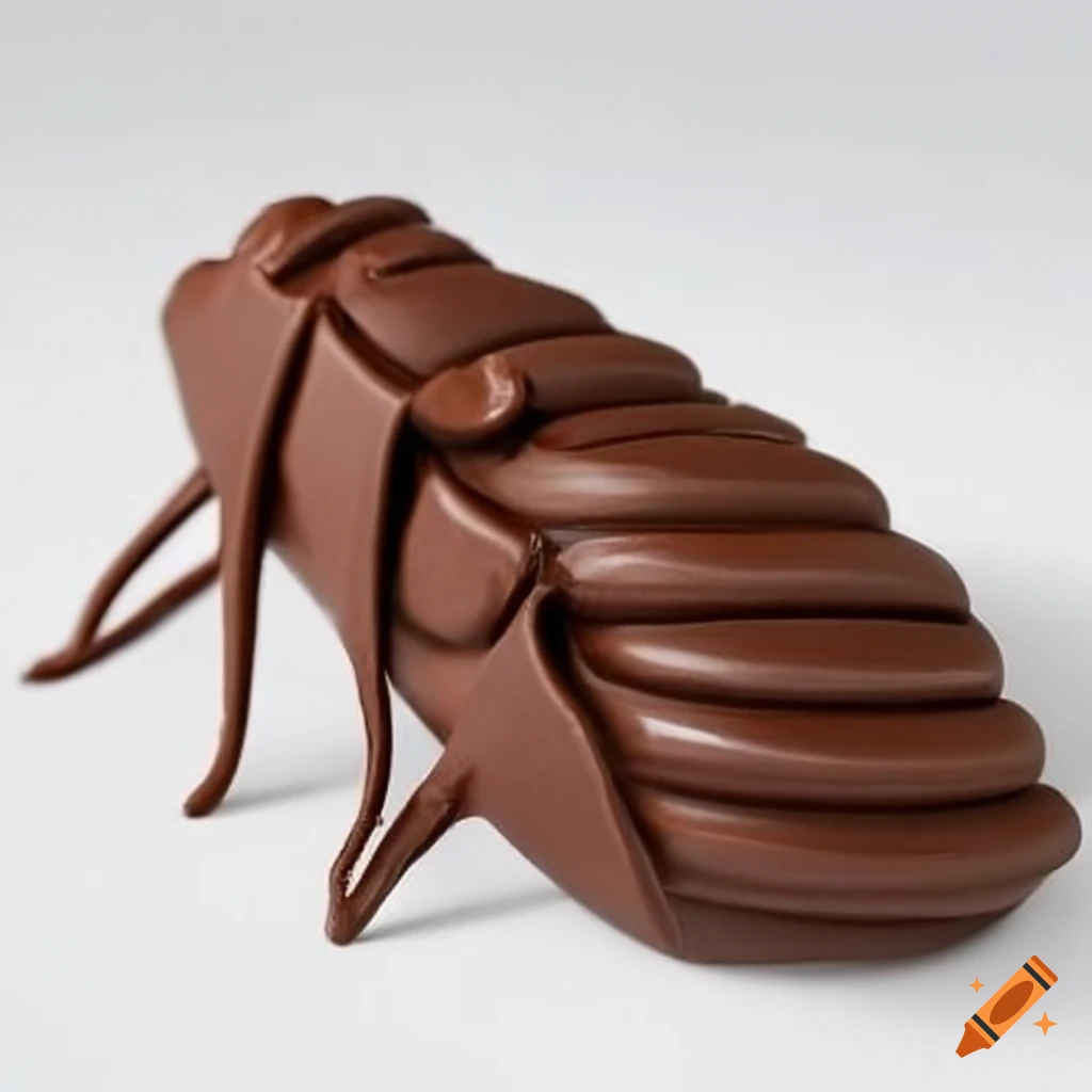 Cicada-shaped chocolate candies on Craiyon