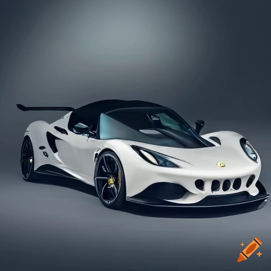 Sleek white supercar inspired by various iconic models on Craiyon