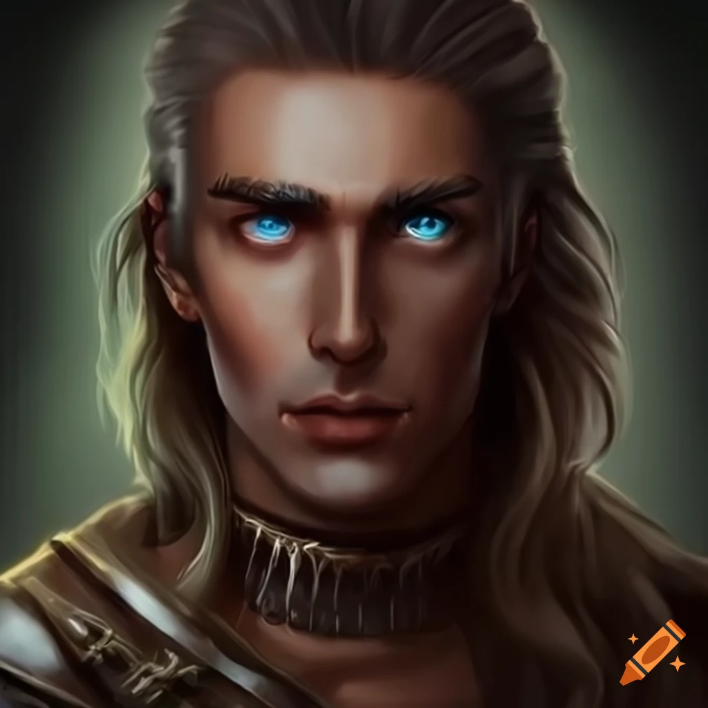 Handsome fantasy man on Craiyon