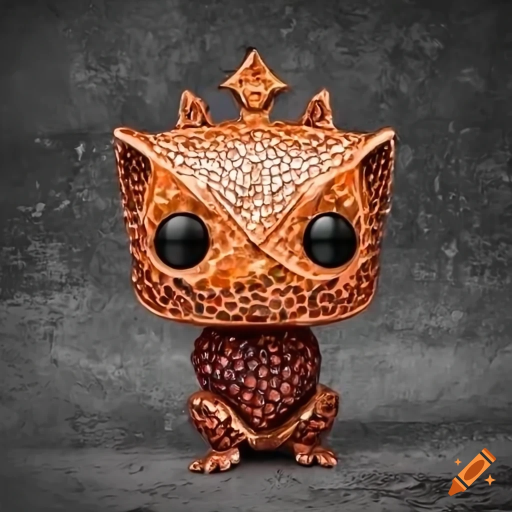 Funko Pop world with pomegranate theme and tribal design on concrete ...