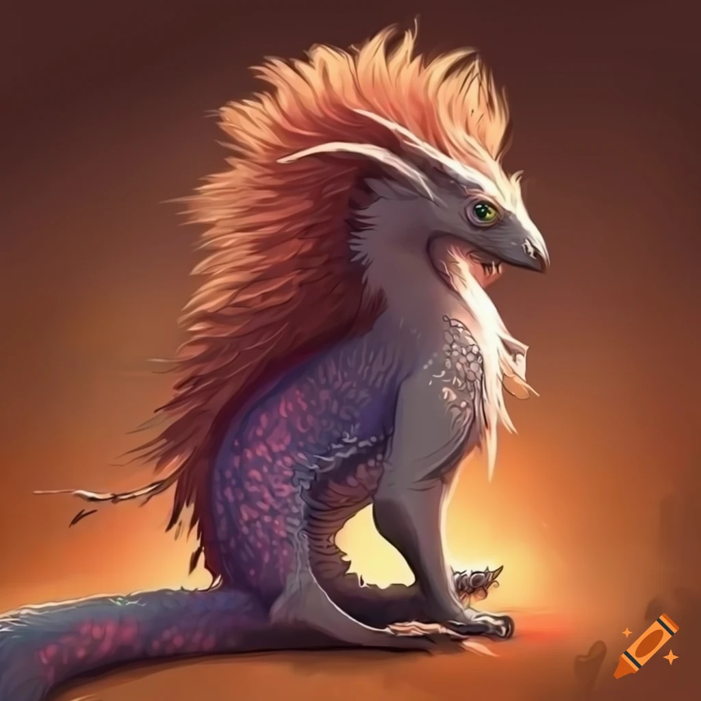 Elegant and graceful mythical quadrupedal creature with warm and kind expression on Craiyon