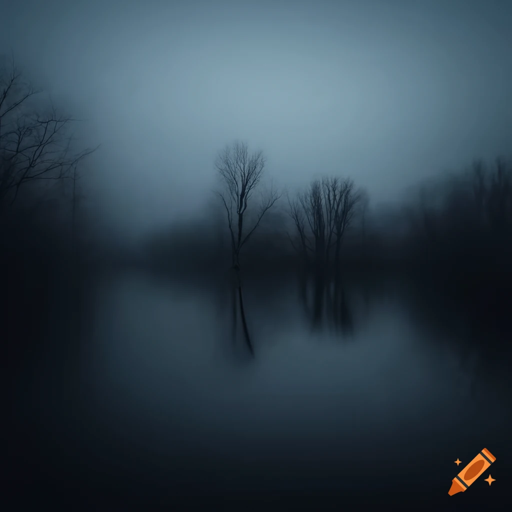 Landscape symbolizing void and intense sorrow on Craiyon