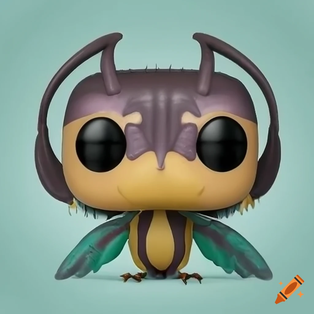 Funko-pop feathered bug on Craiyon