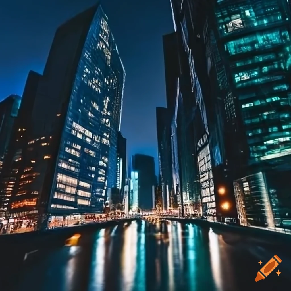 Modern cityscape view on Craiyon