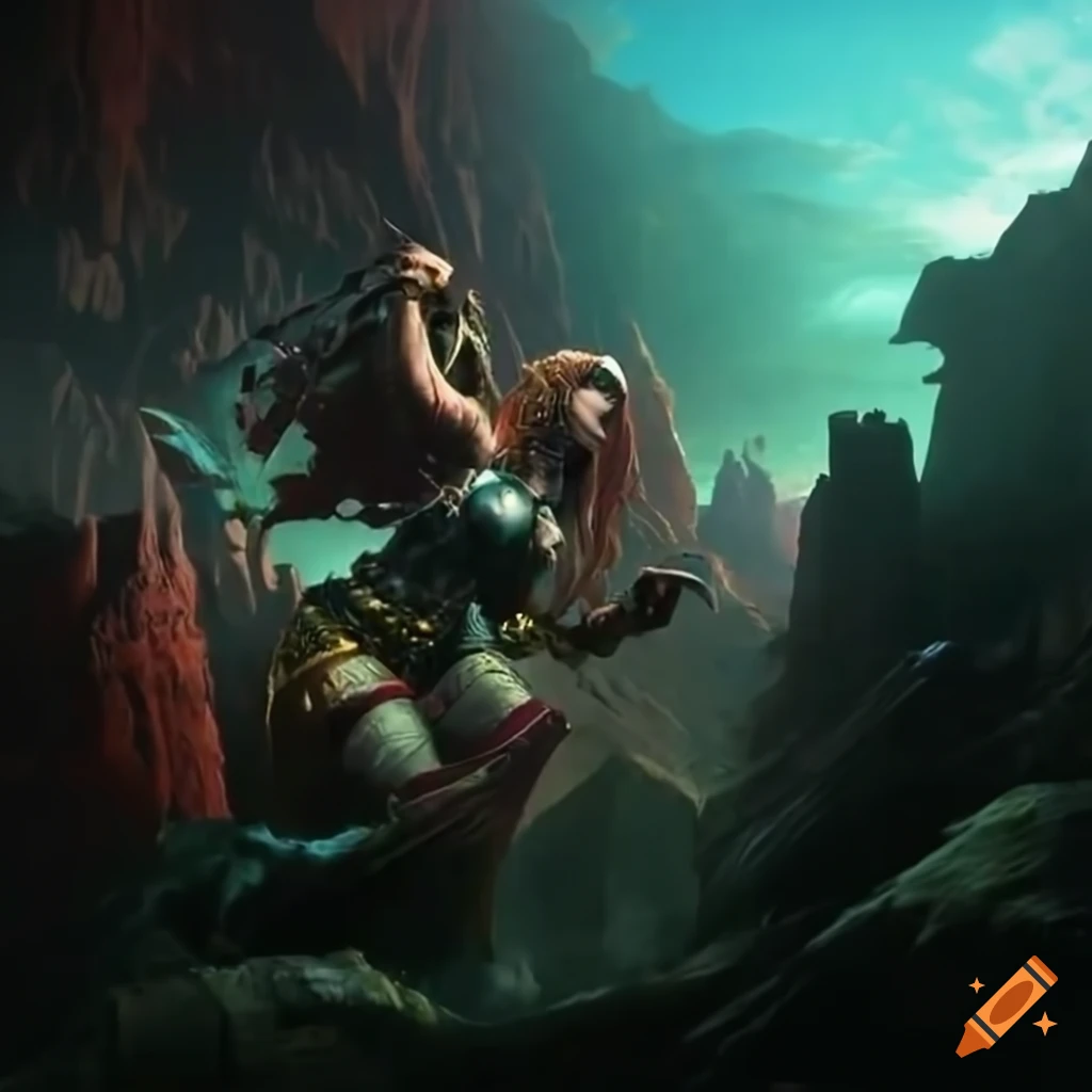 Taarna and Dejah Thoris, Barsoom's renowned warriors on a red planet ...