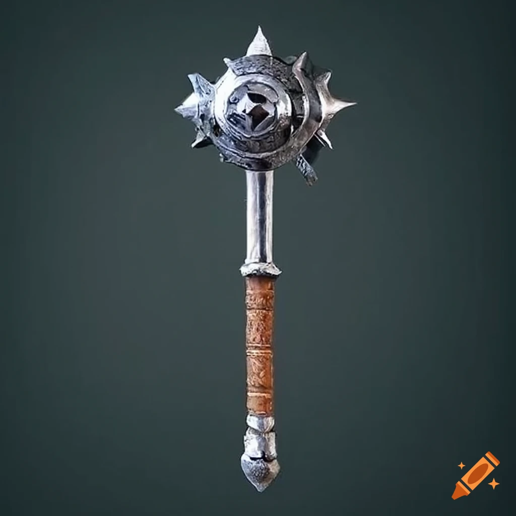 Medieval mace weapon on Craiyon