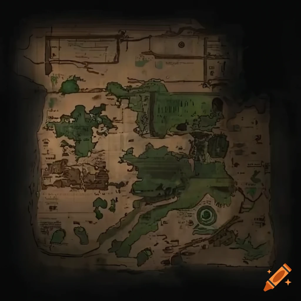 Post-apocalyptic map where oxygen is a currency on Craiyon