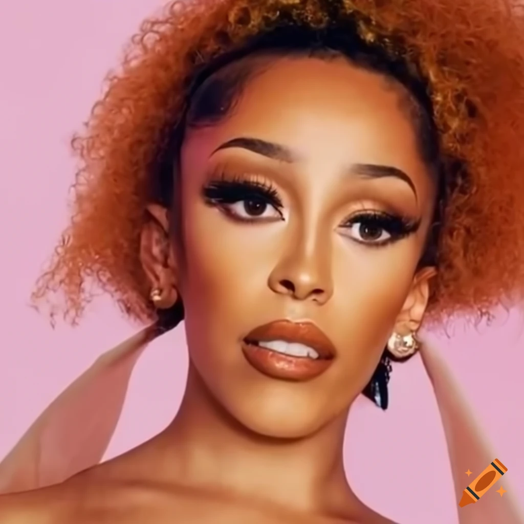 Doja cat performing on stage on Craiyon