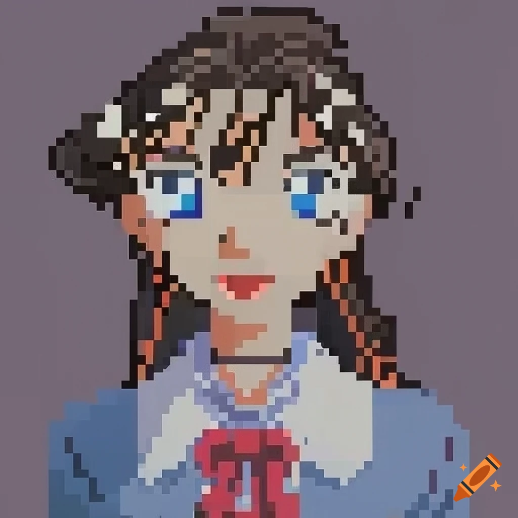 Ran mouri pixel art on Craiyon