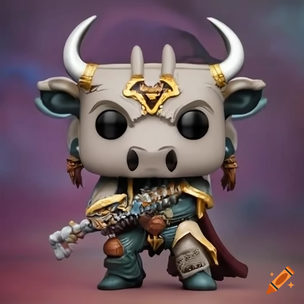 Funko pop figurines of primarch cows on Craiyon