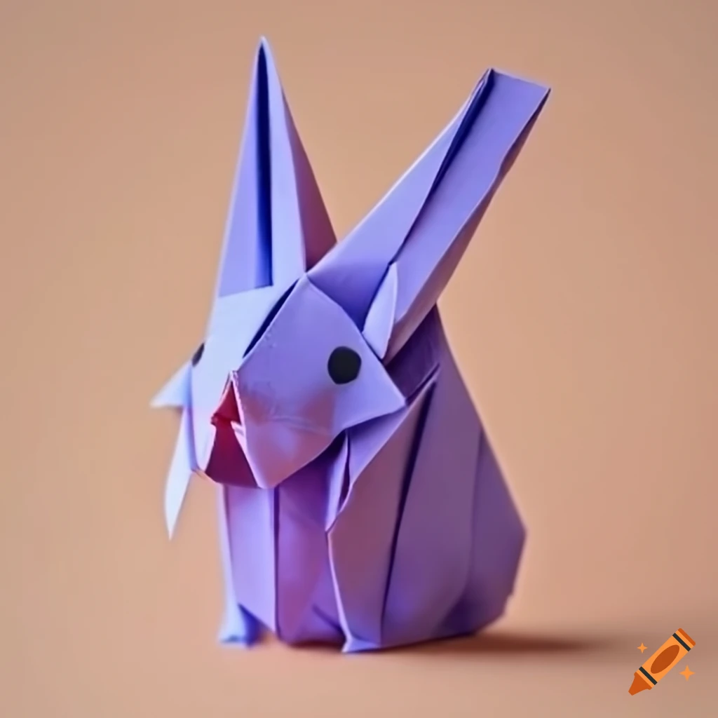 Cute origami rabbit on Craiyon