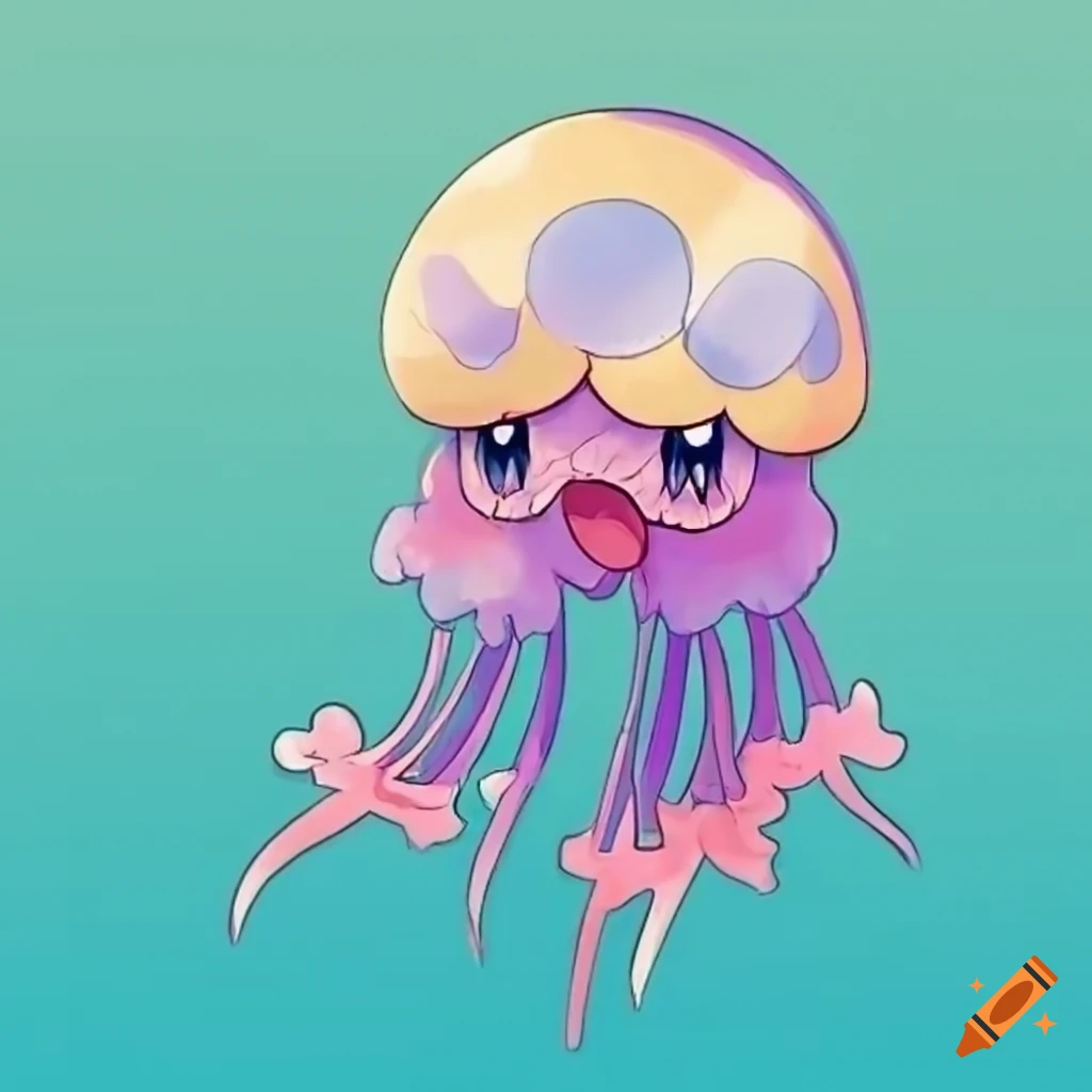 Cute jellyfish pokemon on Craiyon