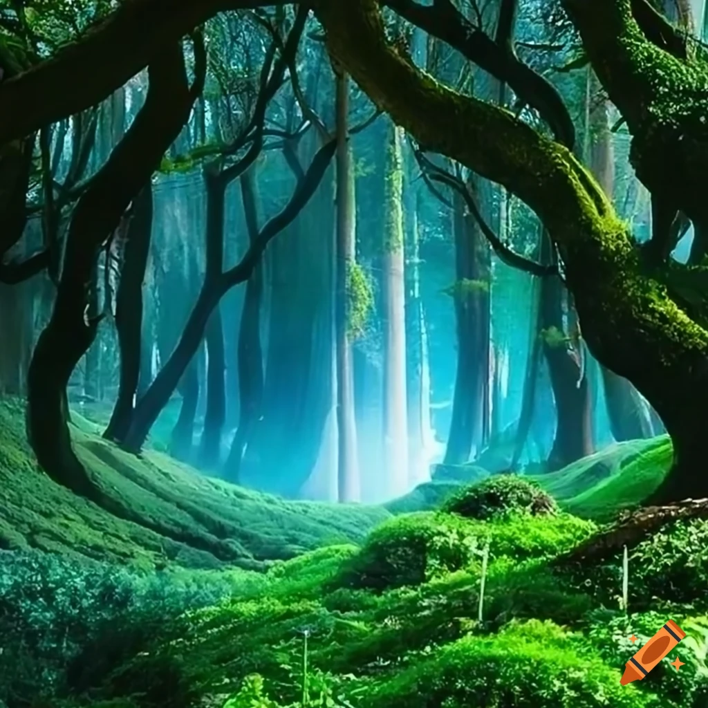 Enchanted hidden forest on Craiyon