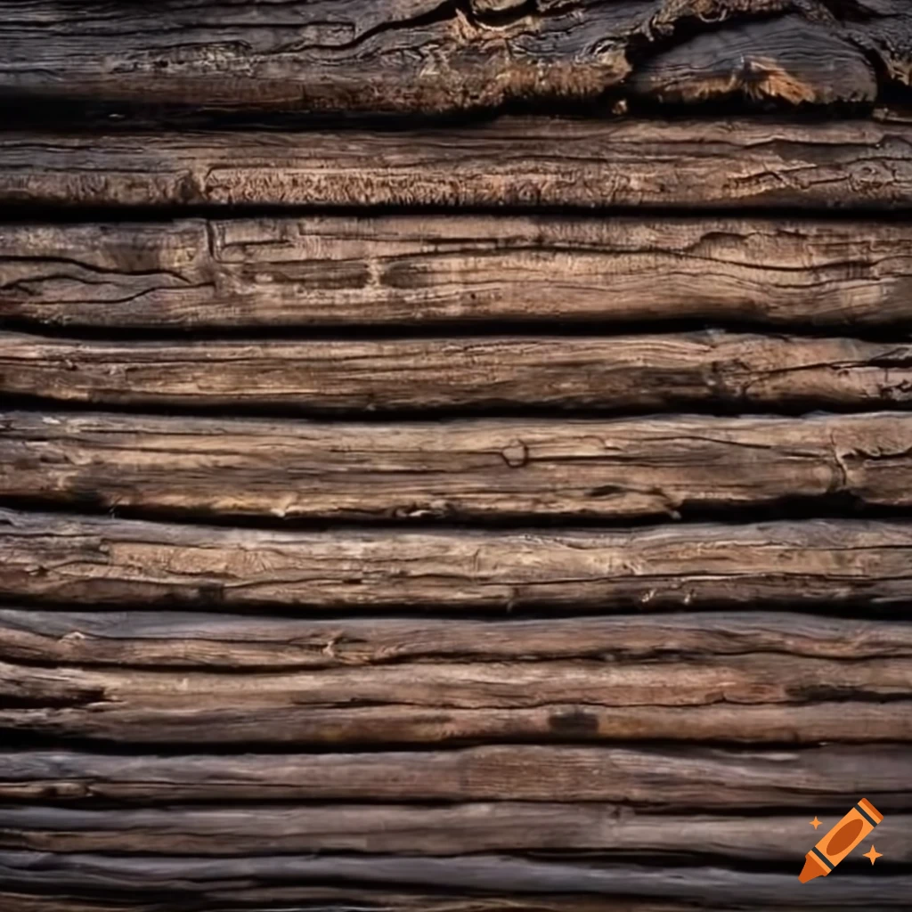 Log wall texture on Craiyon