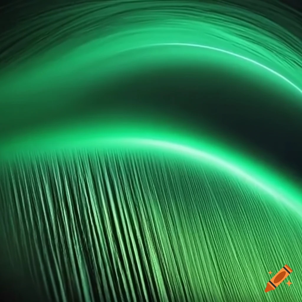 Green sound waves in explosion on Craiyon