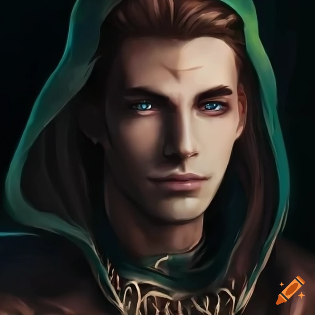 Handsome fantasy man on Craiyon