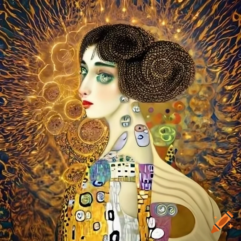 Surrealist artwork with decorative woman and unique lighting on Craiyon