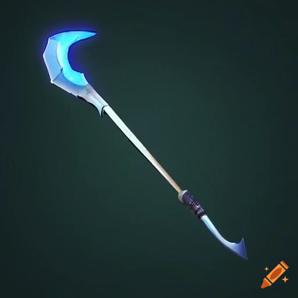 Magic polearm weapon on Craiyon