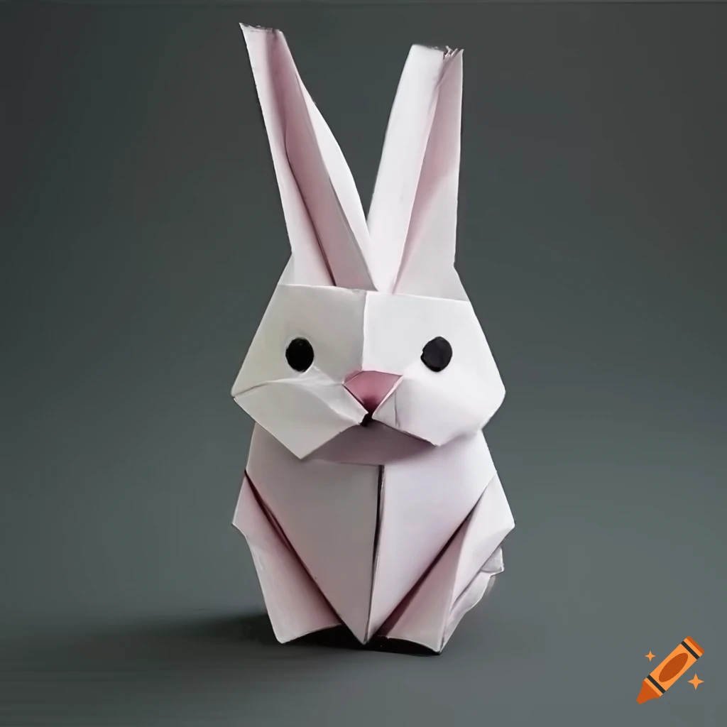 Cute rabbit origami on Craiyon