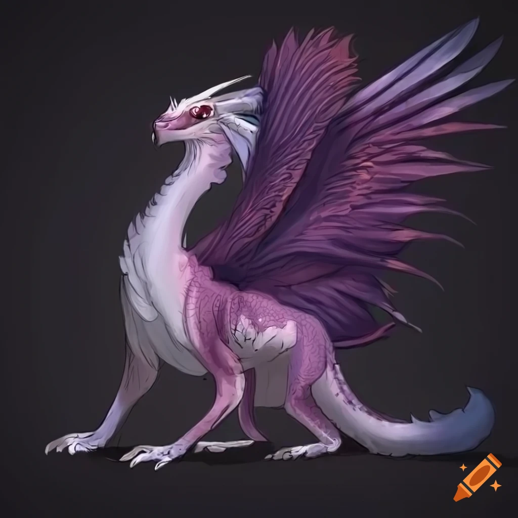 Elegant and graceful mythical quadrupedal creature with warm expressive ...