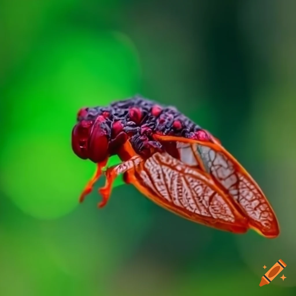 Homemade gummy cicada candies on Craiyon