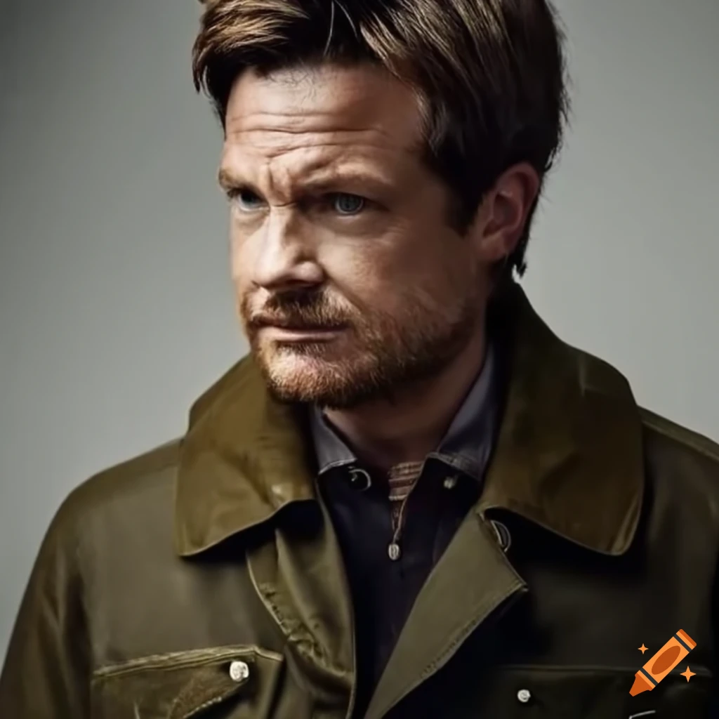 Portrait of bearded Jason Bateman in casual attire on Craiyon