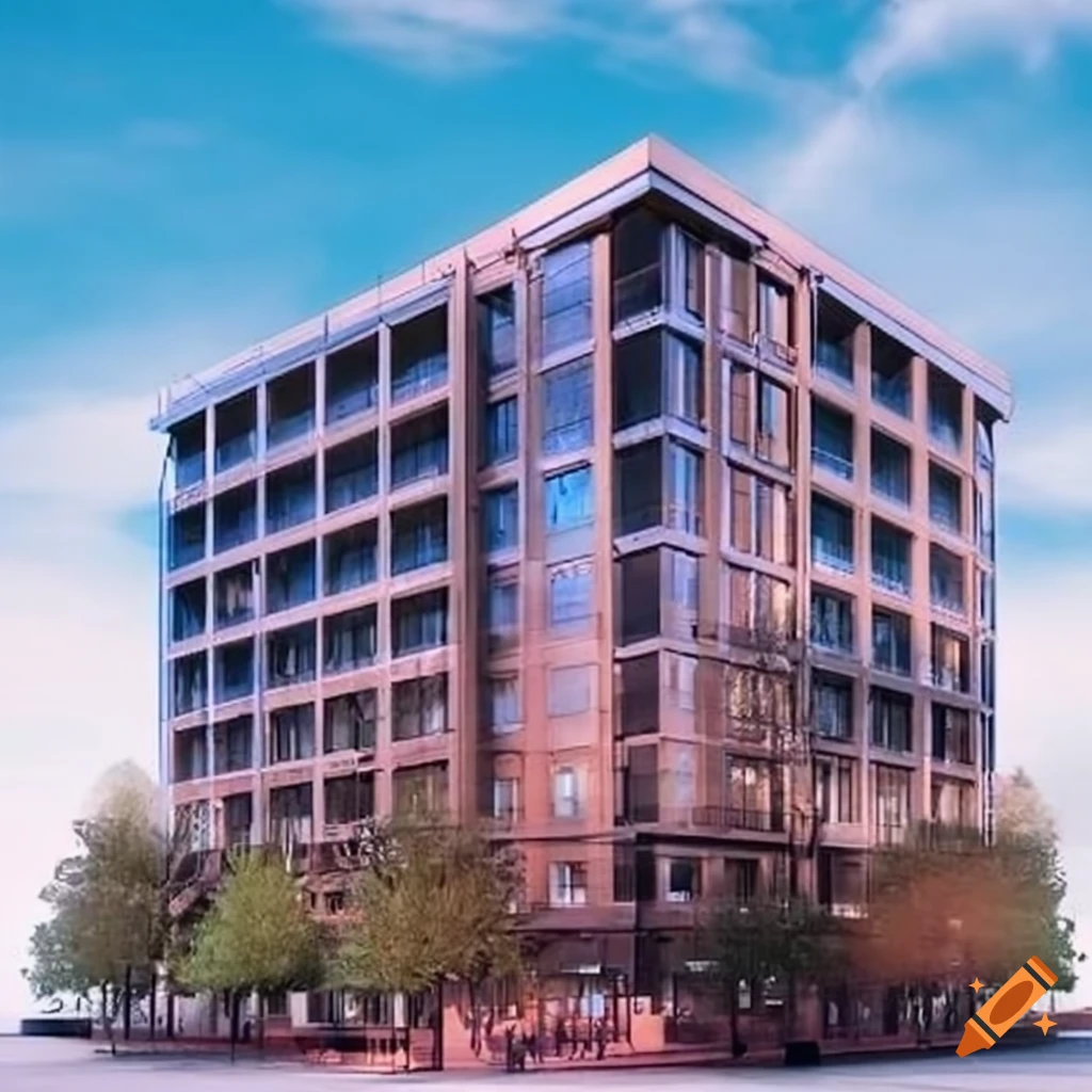 Commercial building on Craiyon