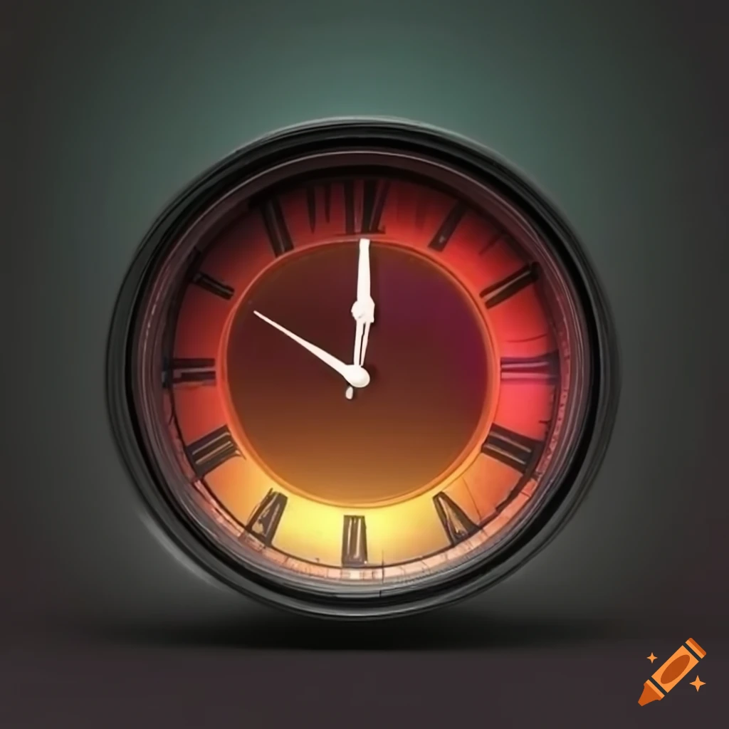 3d clock design on Craiyon