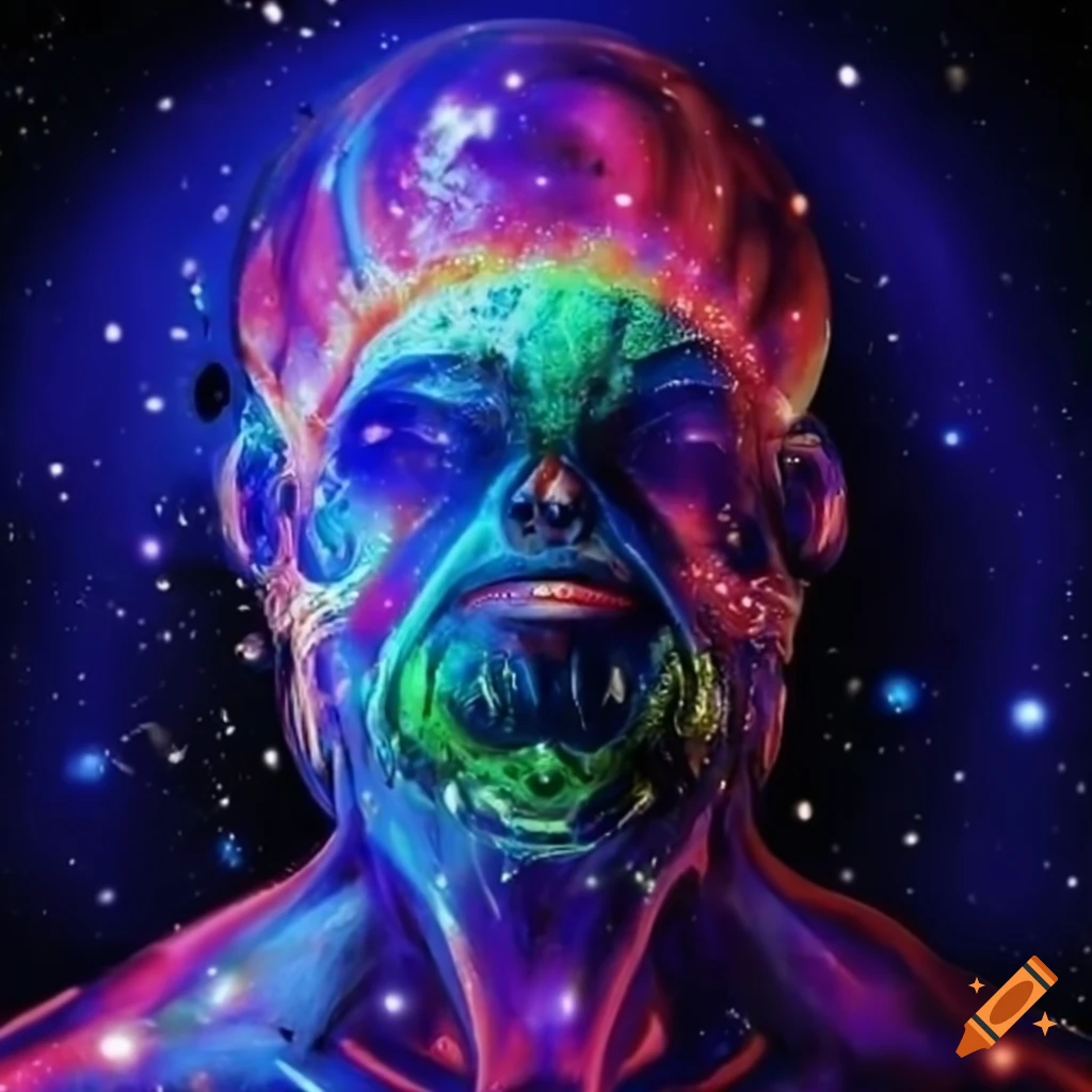 Cosmic man on Craiyon