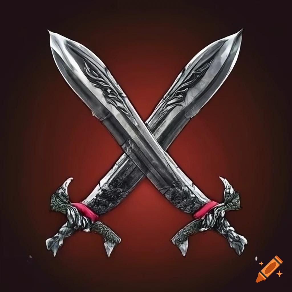 Crossed swords on Craiyon