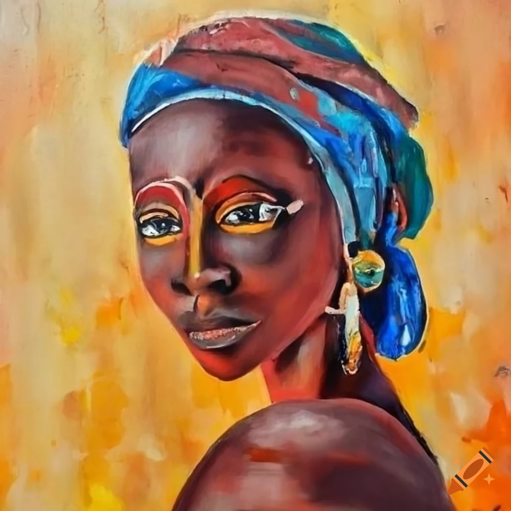 African style painting of ile de gorée, senegal on Craiyon