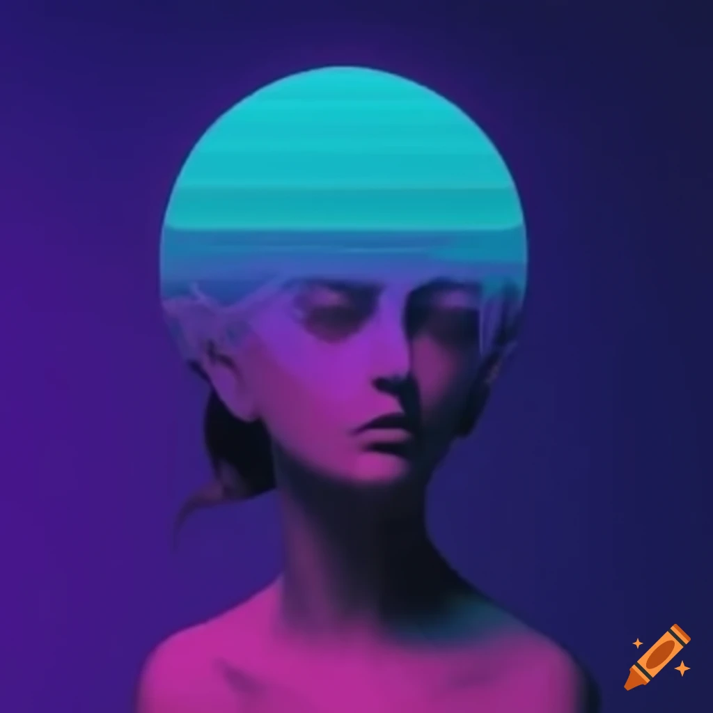 Vaporwave aesthetic art on Craiyon
