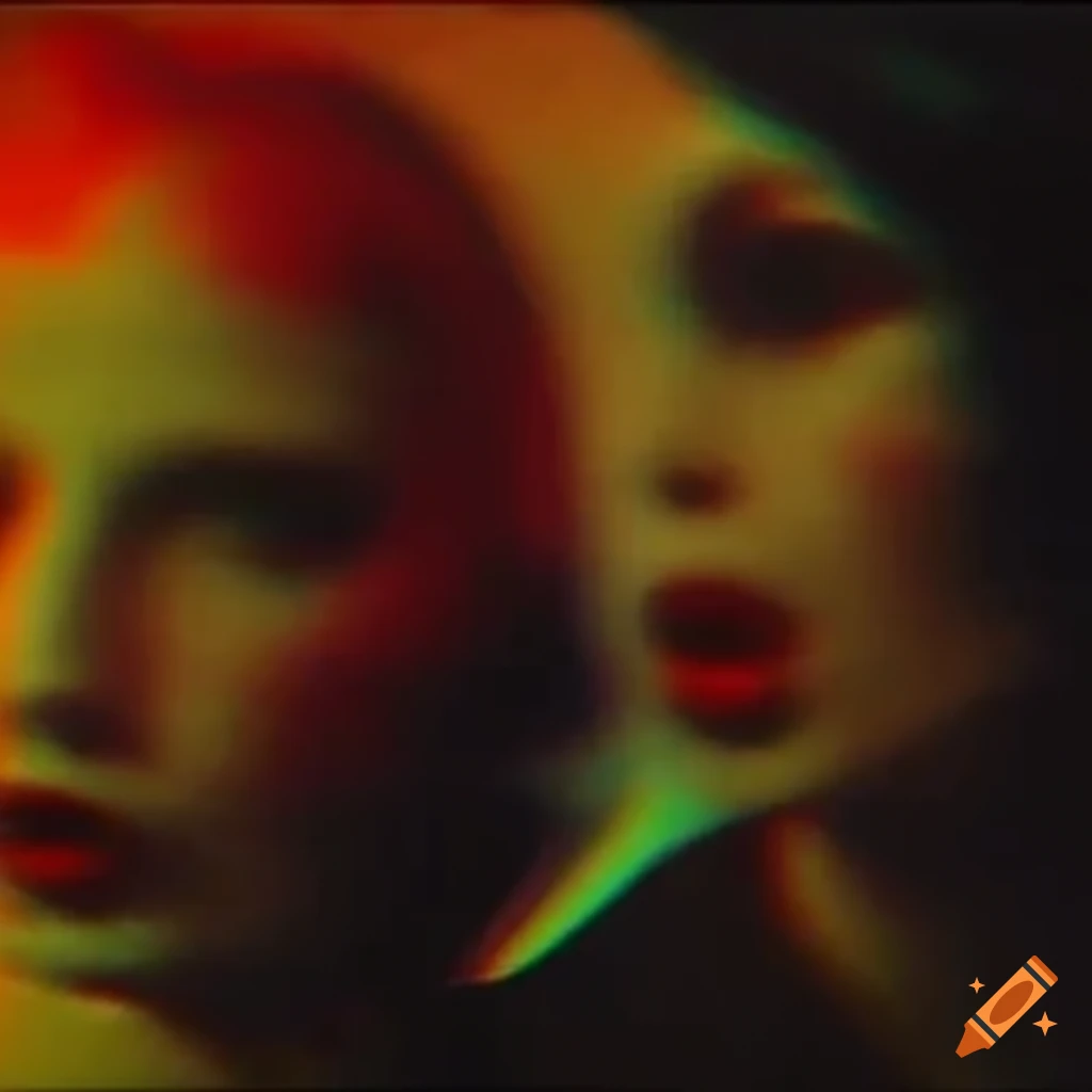 Weird VHS footage of fun times in the 1920s arcade with a psychedelic ...