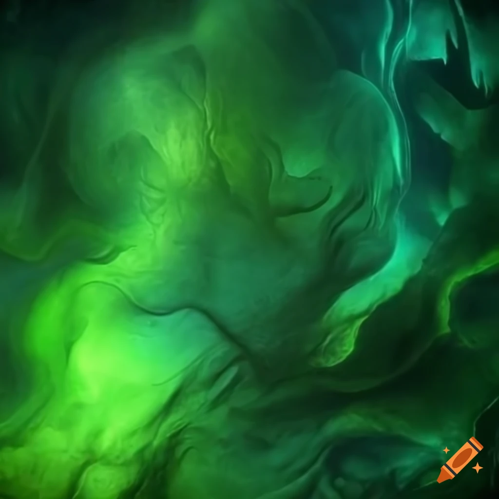 Fantasy mythic bright green texture on Craiyon