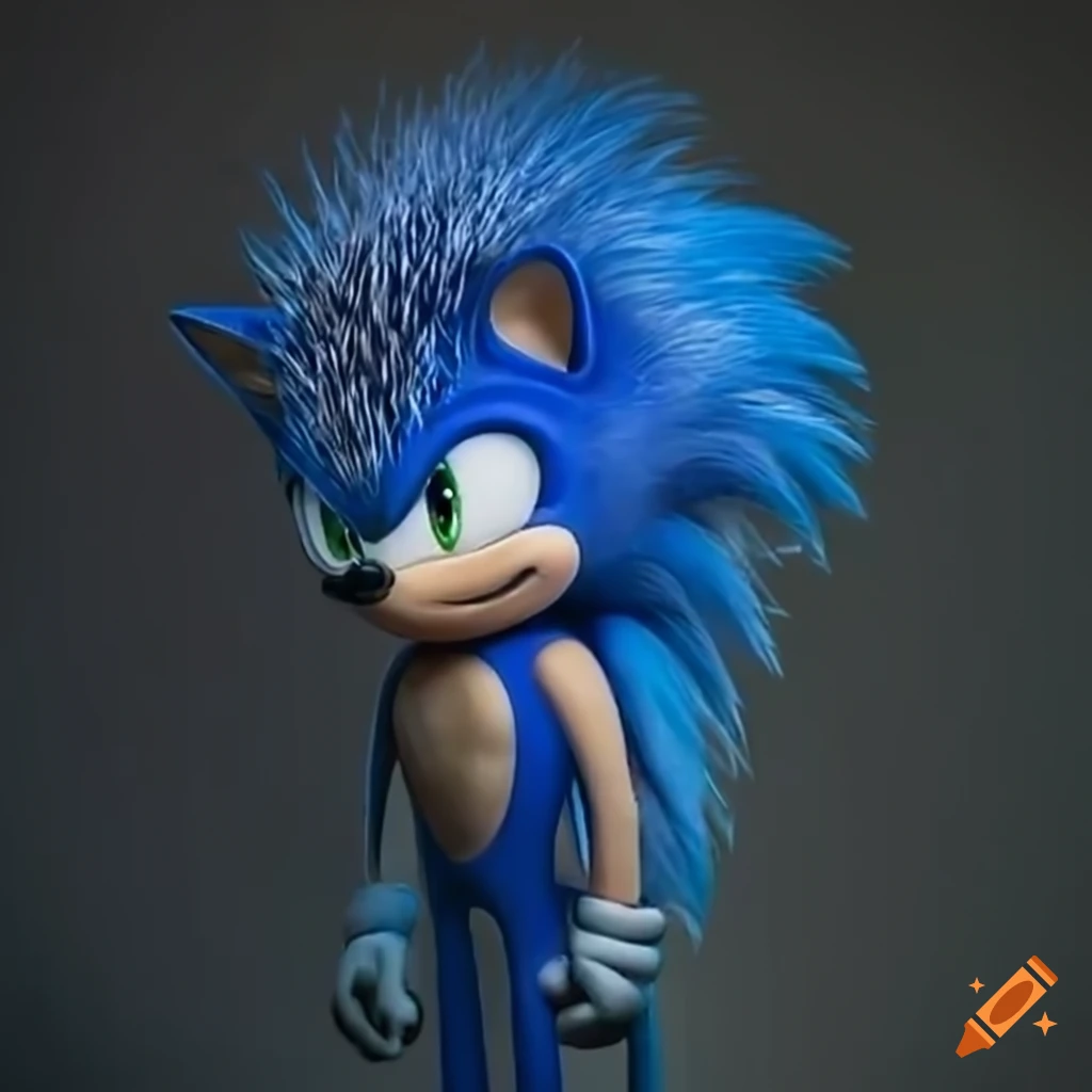 Sonic the hedgehog character on Craiyon